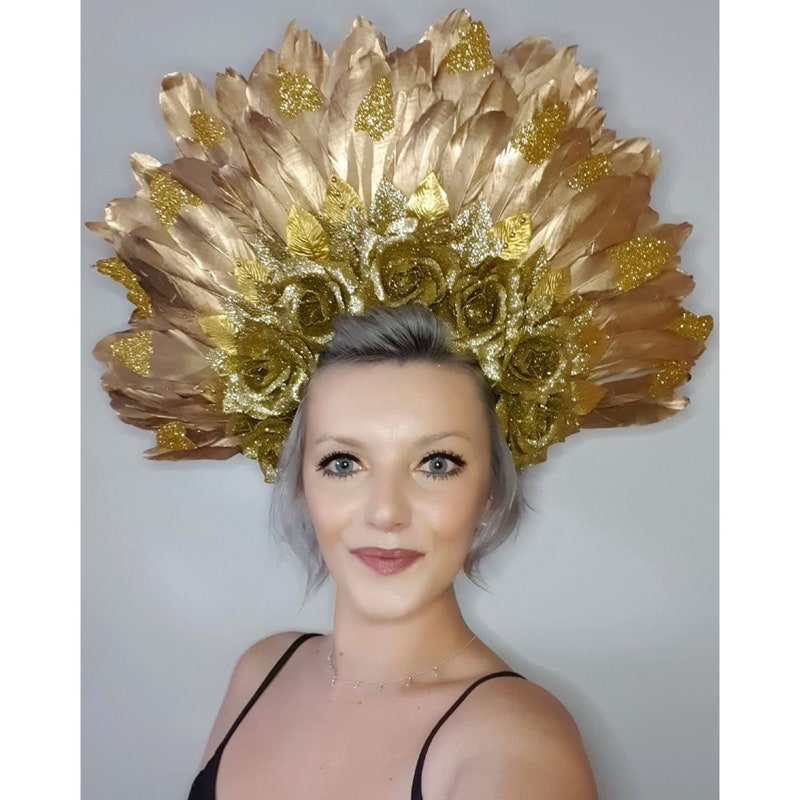 Metallic Feathers - Etsy