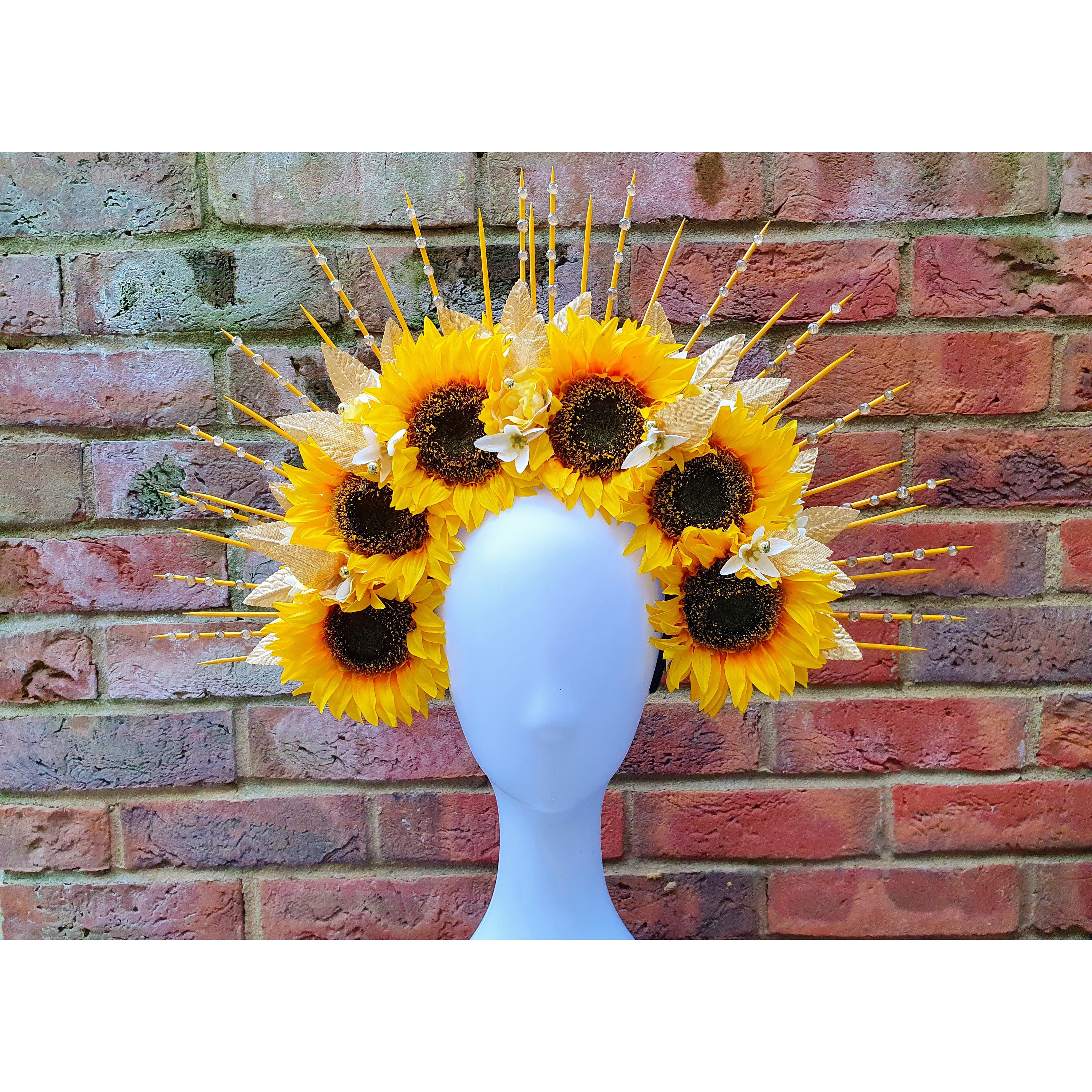 MADE TO Order-one Off-bespoke Handmade Stunning Large Yellow Sunflower ...