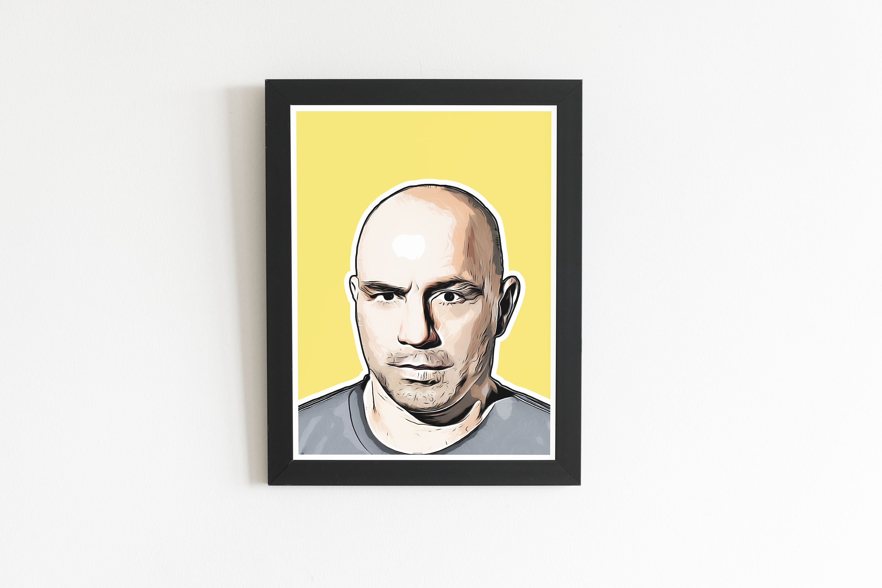Joe Rogan Poster Joe Rogan portrait Cartoon Art inspired by | Etsy
