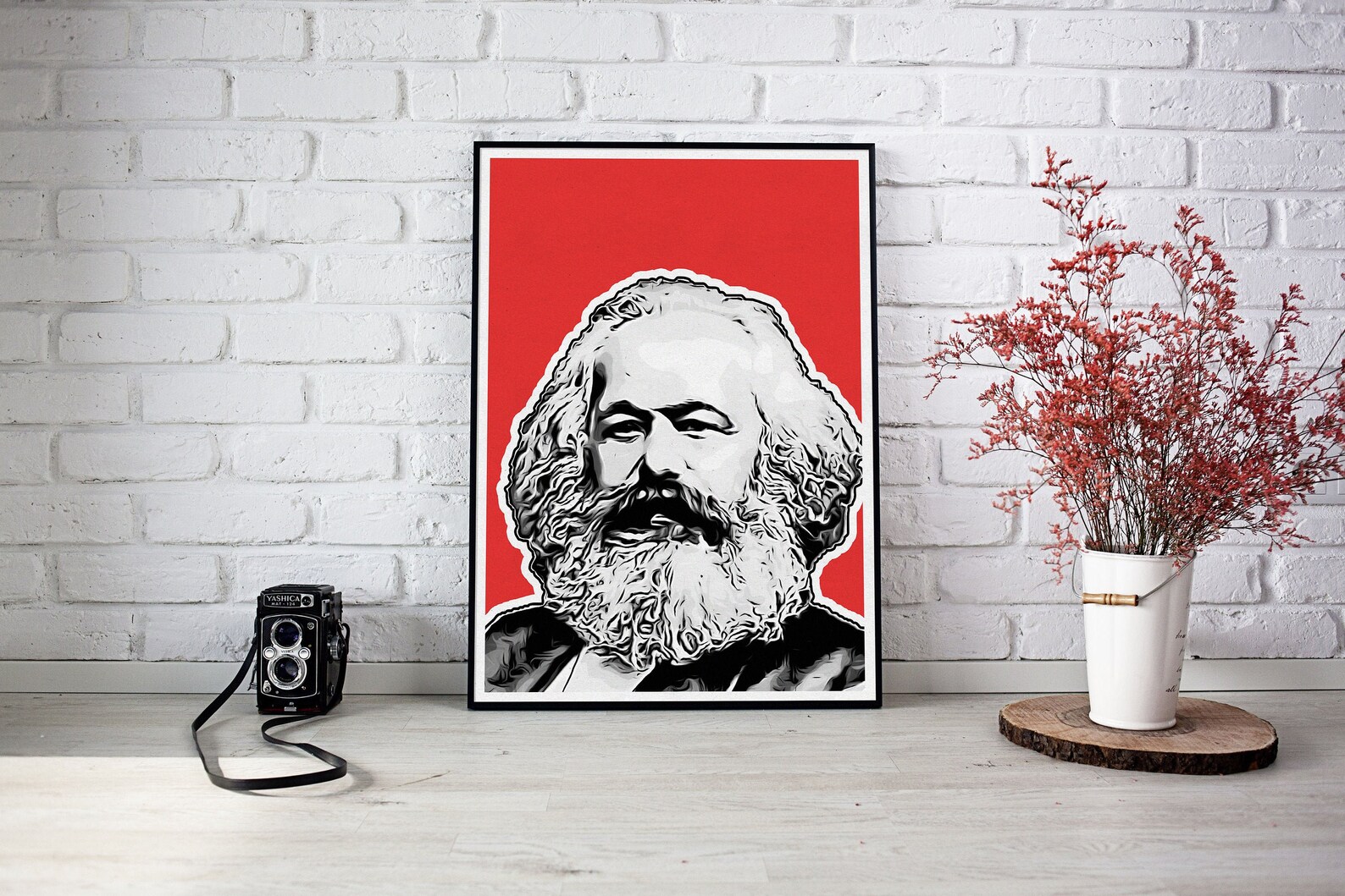 Karl Marx Poster Philosophy Artwork Digital Artwork and | Etsy