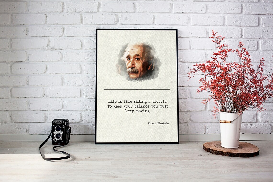 Einstein Poster Albert Einstein Einstein Print Einstein | Etsy