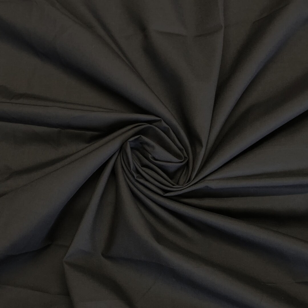 Premium Black Polycotton Poplin Fabric Dress Craft Bunting School ...