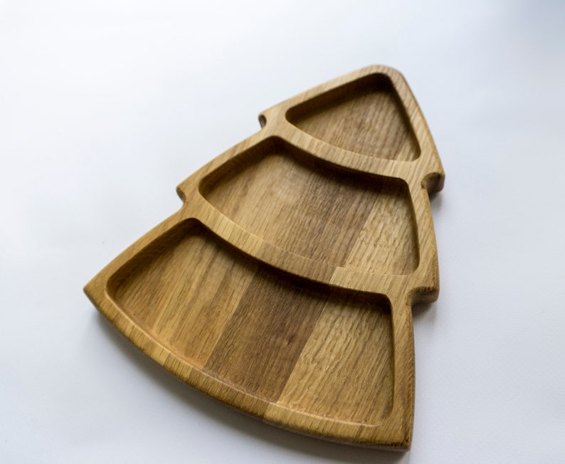 Eco Friendly Plate Christmas Tree From Oak Gift for Girl | Etsy