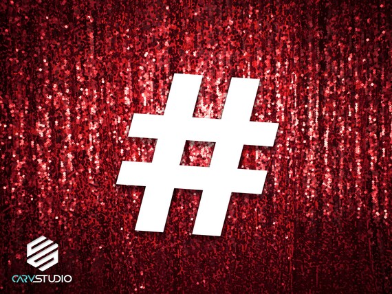 Large Hashtag / Number Sign Custom Durable Lightweight PVC - Etsy