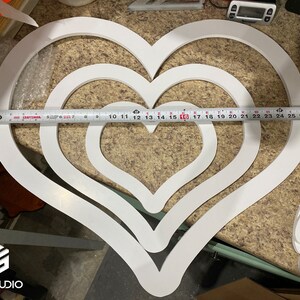 2 Heart Frame BUNDLE Custom Durable Lightweight PVC Small - Etsy