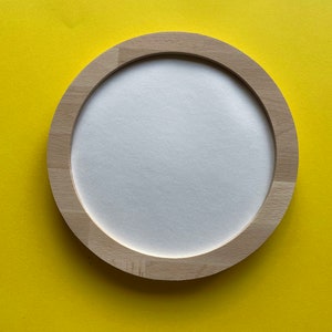 Natural Classic Round Wooden Frame, Round Photo Frame, Round Picture ...