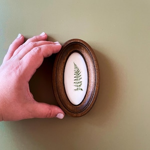 Set Miniature Wooden Frames 2 Inch Round Frame 2x4 Inch Oval Frame 2x4 ...