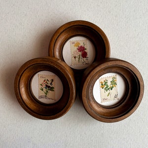 Round Picture Frame Round Wood Frame Small Wall Decor Embroidery Hoop ...