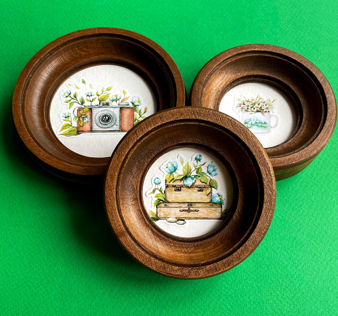 Frame Round Frame, Round Wall Frame, Round Photo Frame, Round Wooden ...