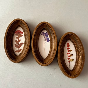 2 X 4 Inches Mini Oval Wood Frame Small Oval Frame Miniature Oval Frame ...