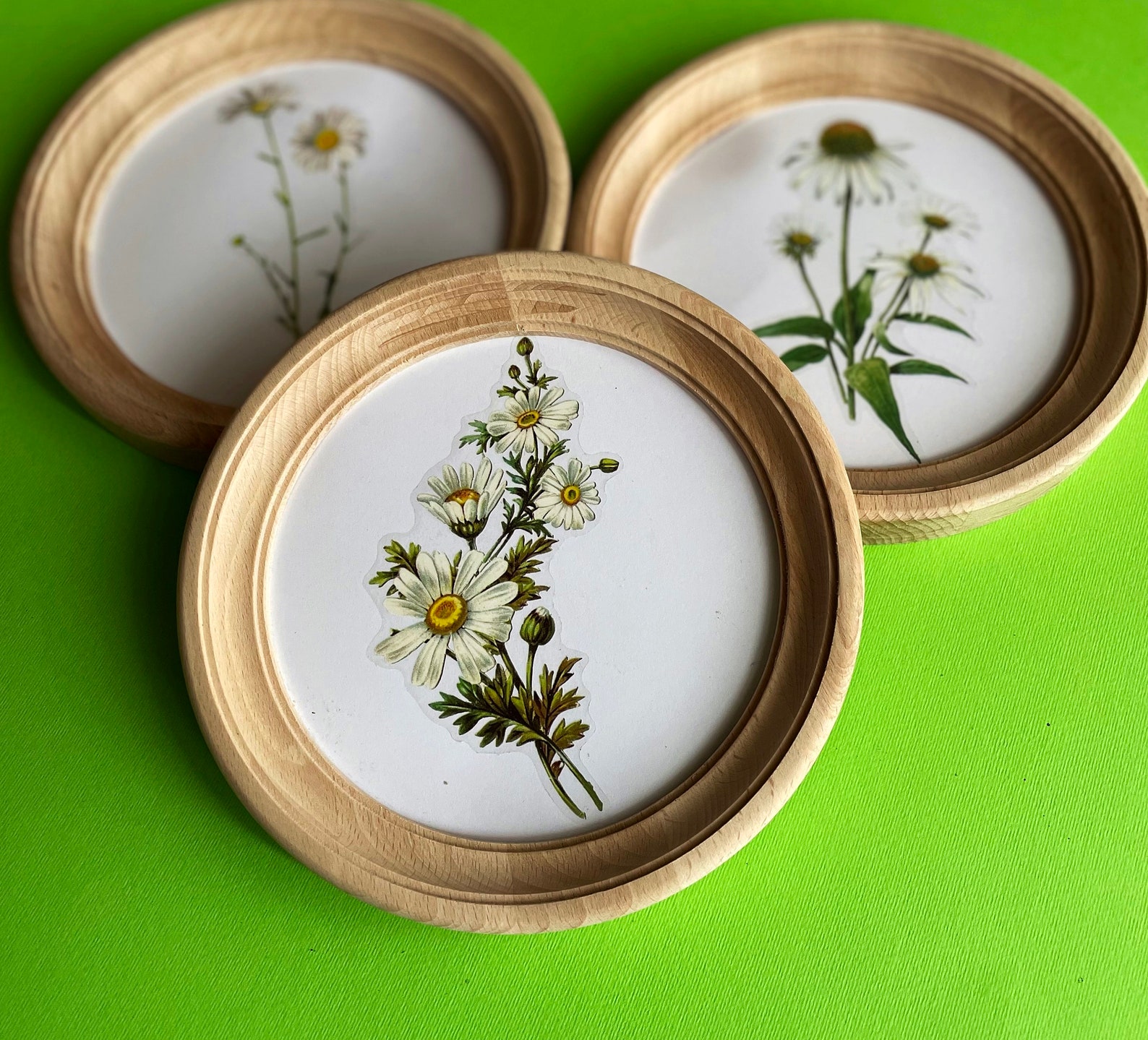Round Picture Frame Round Frame Embroidery Frame Small Round Frame ...