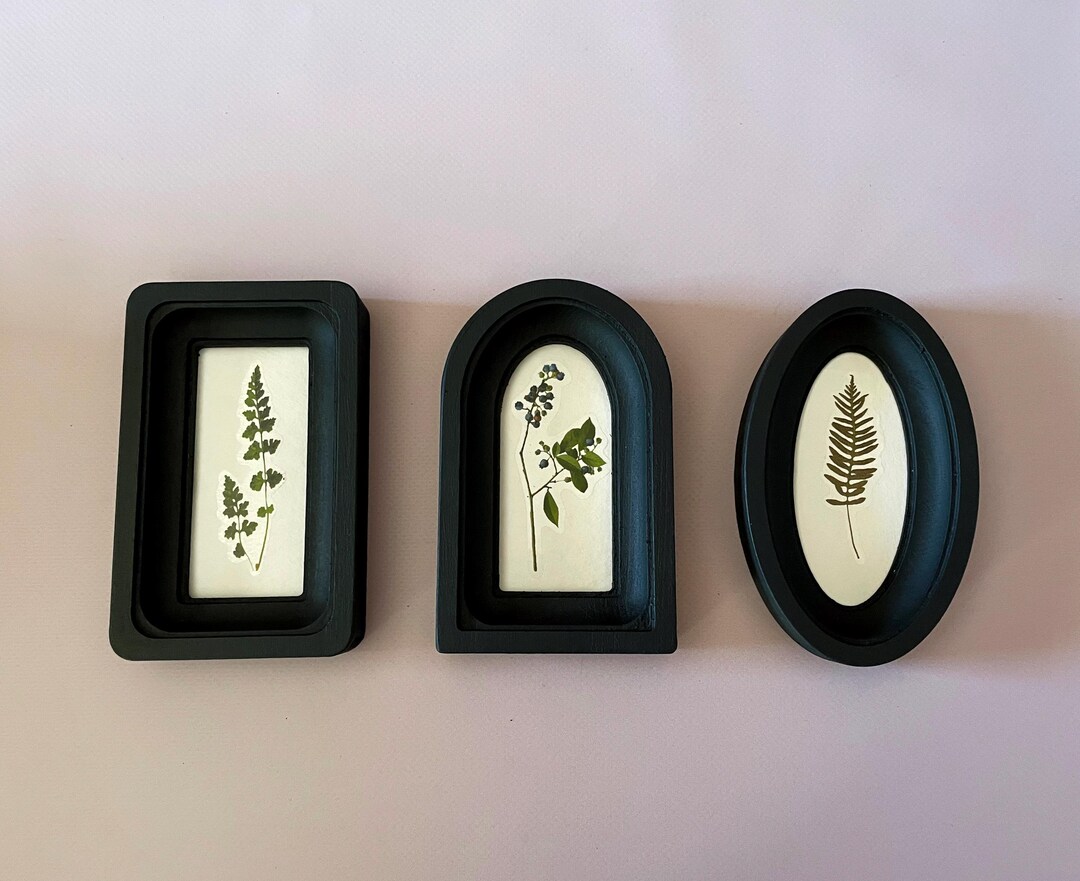Set Mini Frames,set of 3 Frame,black Set Miniature Wooden Frames ...