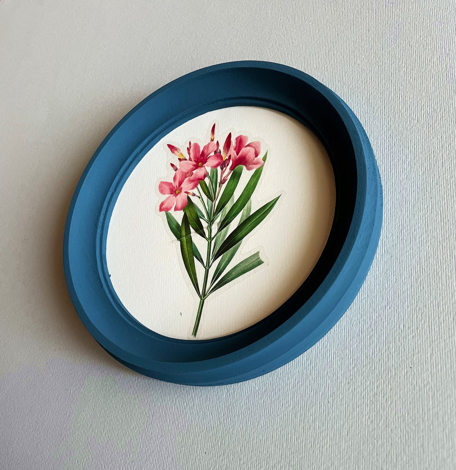Berlin Blue Round Frame, Round Picture Frame, Embroidery Frame, Circle ...