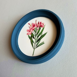 Berlin Blue Round Frame, Round Picture Frame, Embroidery Frame, Circle ...