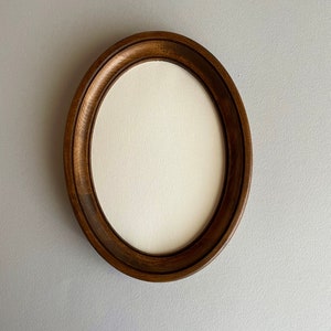 Oval Frame 5 х 7 Inches Dark Brown Wooden Oval Frame Oval Photo Frame ...