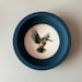 Blue Circular Frame, Round Wooden Frame, Round Photo Frame, Round Frame ...
