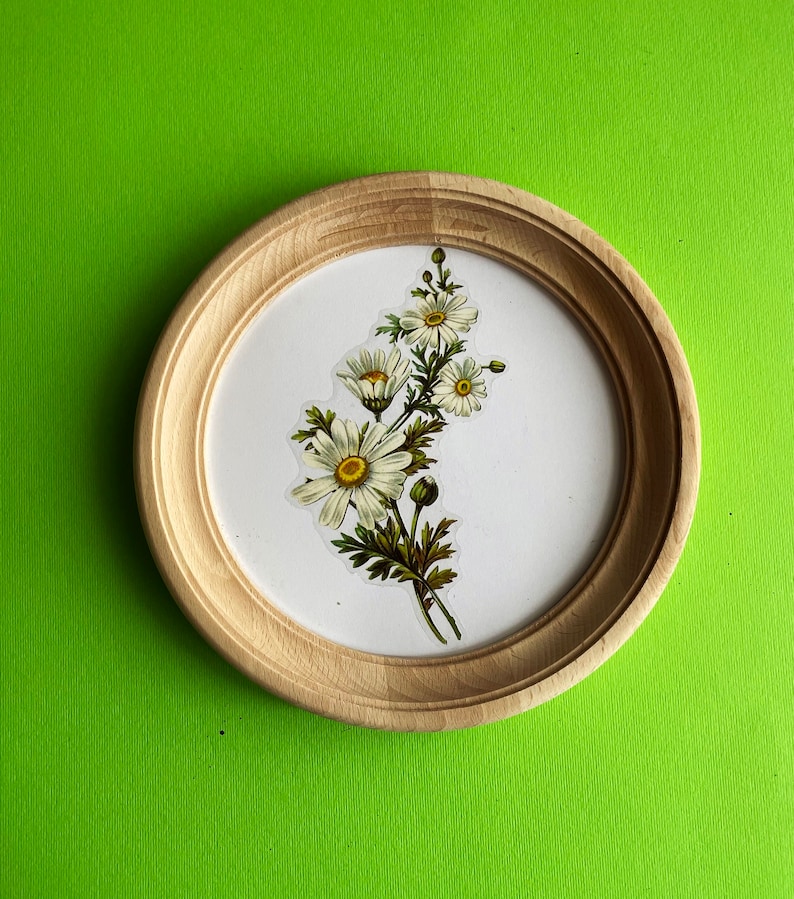 Natural Wooden Picture Frame, Round Frames, Round Photo Frame, Circle ...