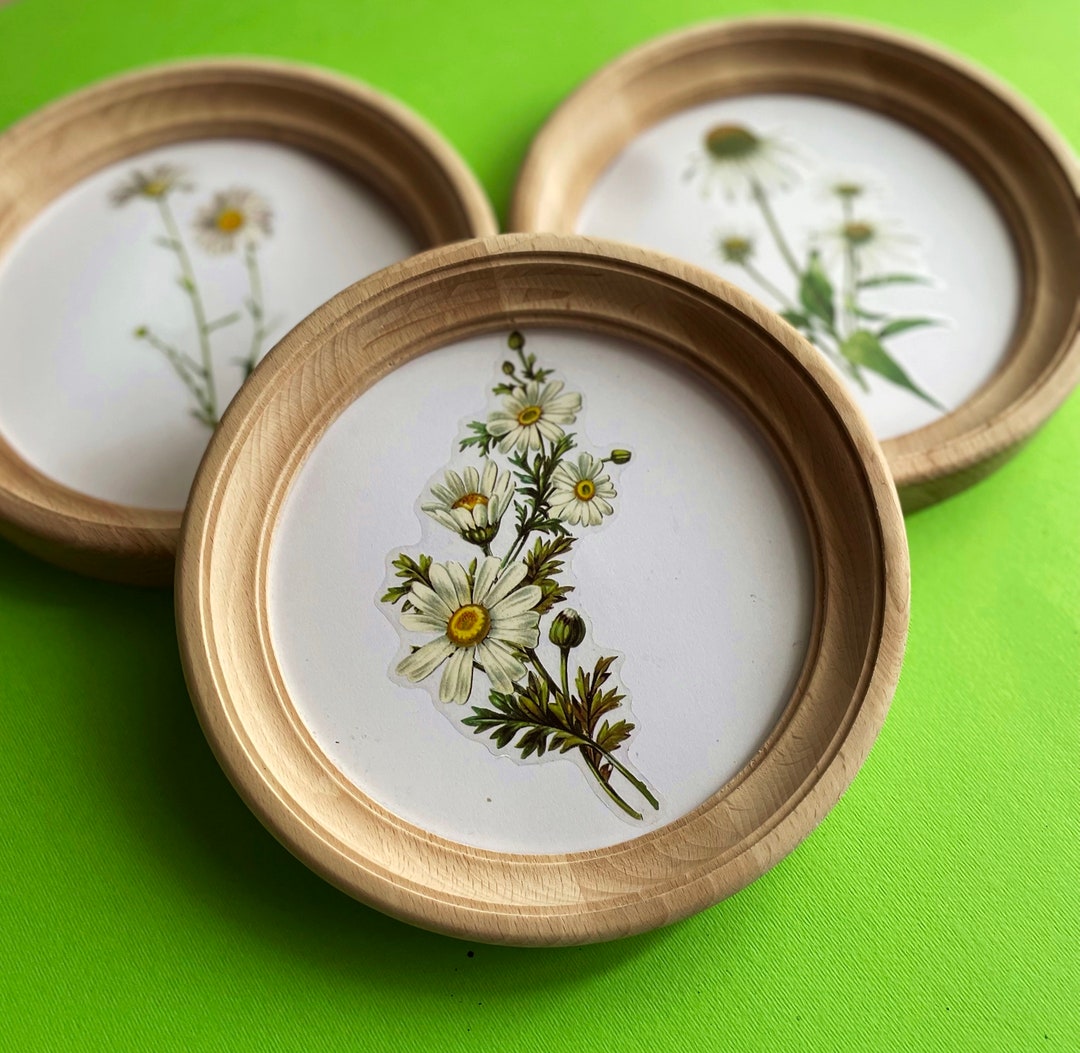 Round Picture Frame Round Frame Embroidery Frame Small Round Frame ...