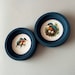 Blue Circular Frame, Round Wooden Frame, Round Photo Frame, Round Frame ...