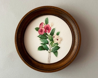 Round Picture Frame Brown Circle Frame Sizes 2-16 Inches - Etsy