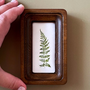 Miniature Wooden Rectangular Frame With Round Corners 2x4 Inches ...