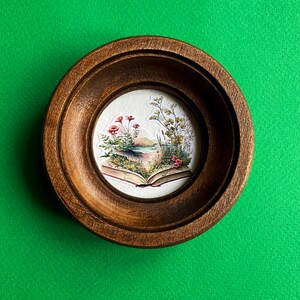 Round Picture Frame Round Wood Frame Small Wall Decor Embroidery Hoop ...