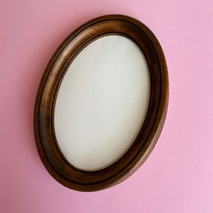 Brown Oval Frame Wooden Oval Frame Frame on the Wall Size 4 X 6 5 X 7 6 ...