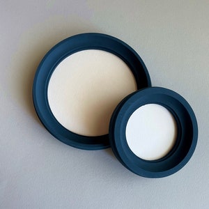 Round Frame Color Berlin Blue Round Photo Frame Picture Frames Photo ...
