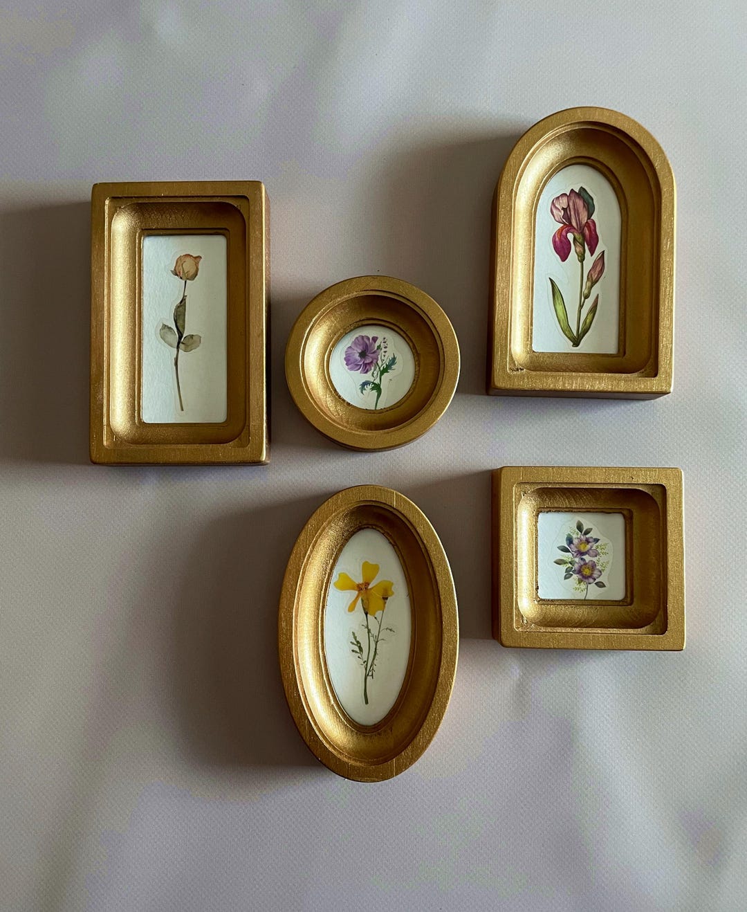 Mini Set Frames,gold Set Mini Frame,natural Wood Frame,square Frame 3х3 ...