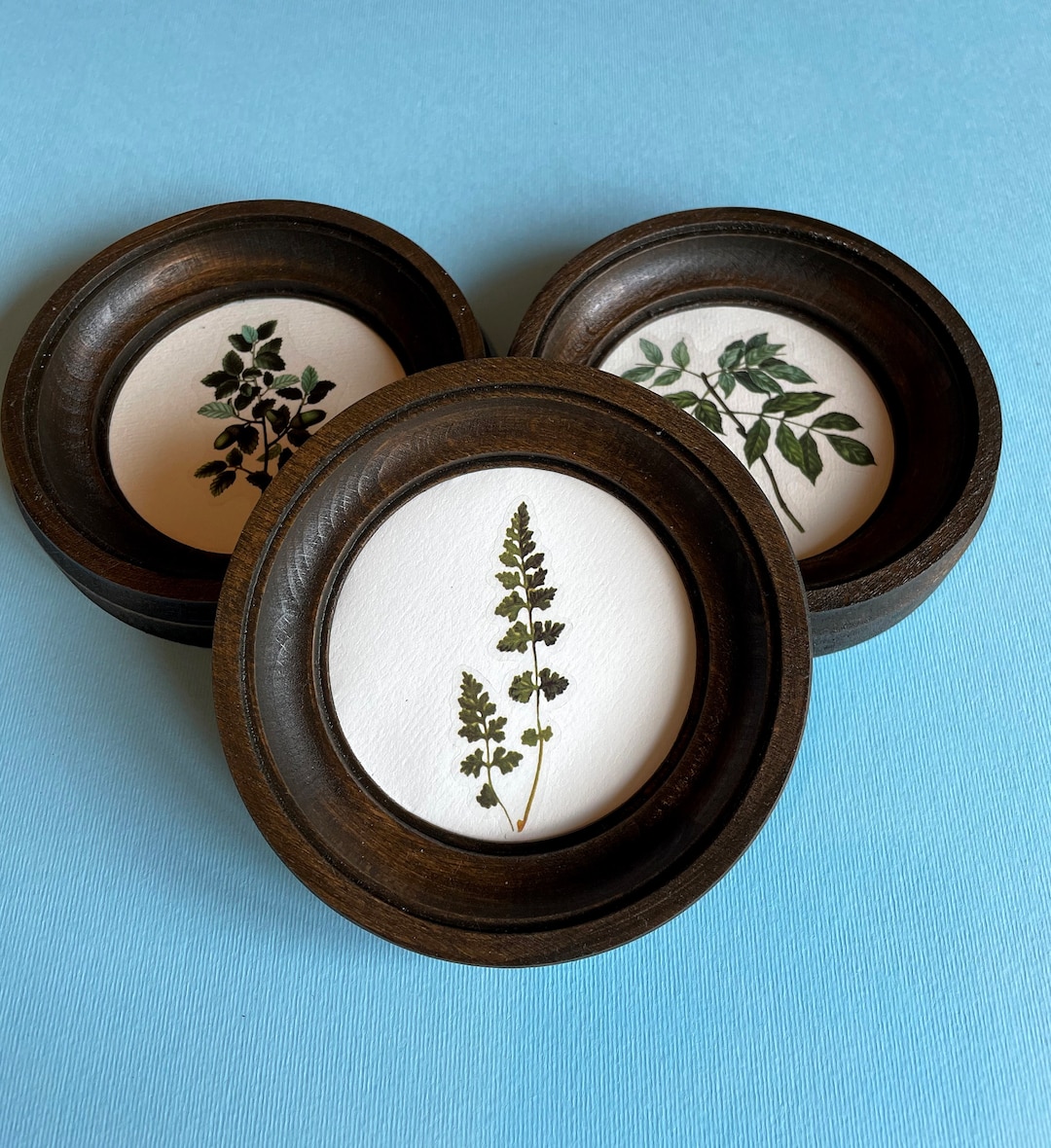 Round Wooden Frame, Round Photo Frame, Embroidery Hoop Frame, Circle ...