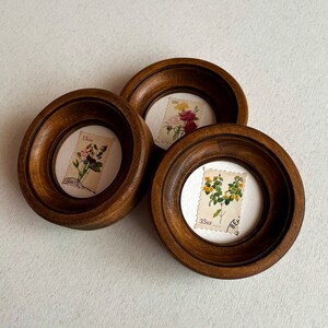 Round Picture Frame Round Wood Frame Small Wall Decor Embroidery Hoop ...