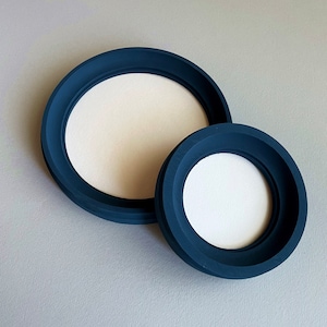 Round Frame Color Berlin Blue Round Photo Frame Picture Frames Photo ...