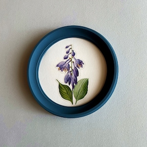 Blue Round Frame, Round Picture Frame, Embroidery Frame, Round Picture ...