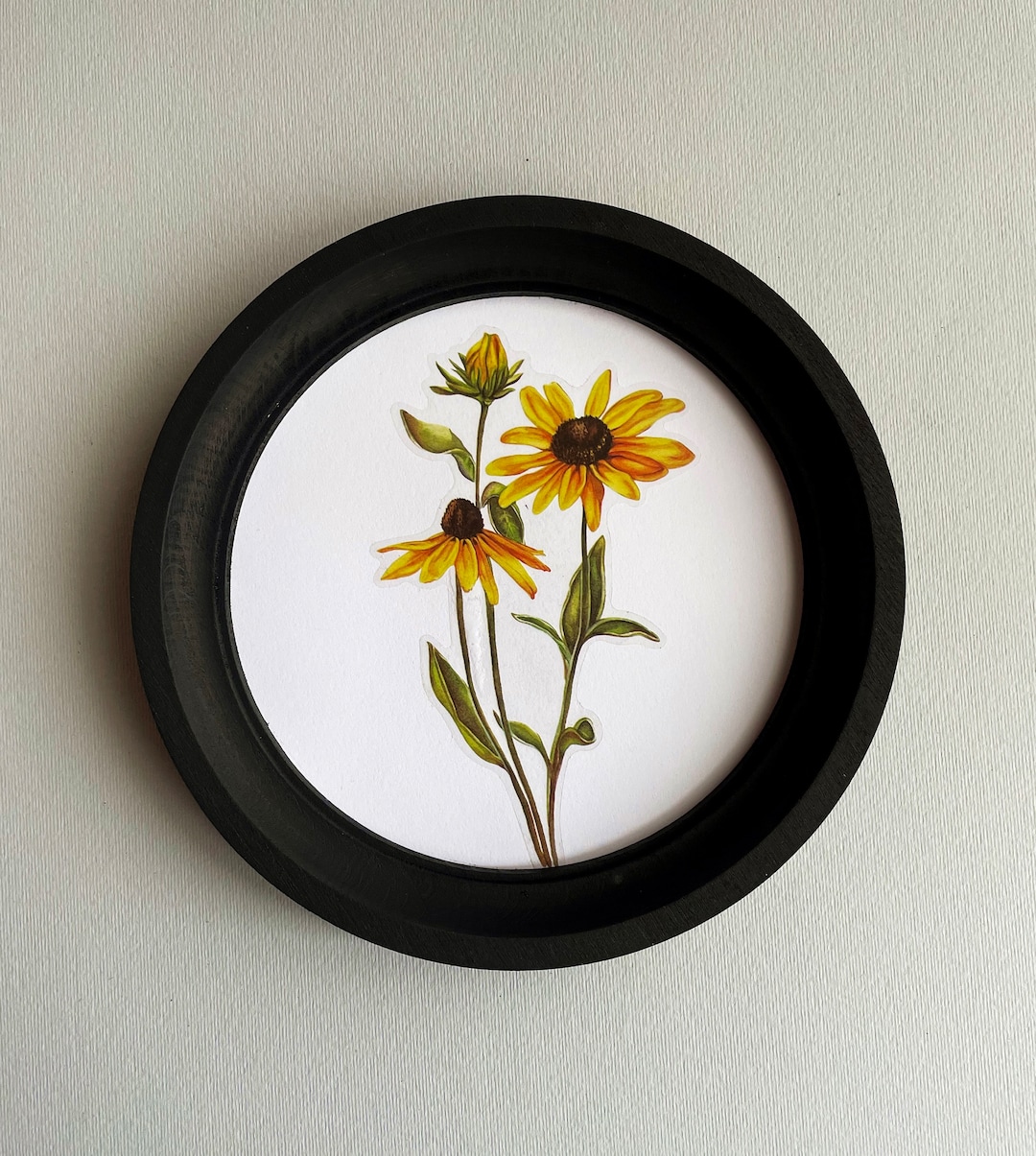 Black Round Frame, Round Picture Frame, Embroidery Frame, Picture ...