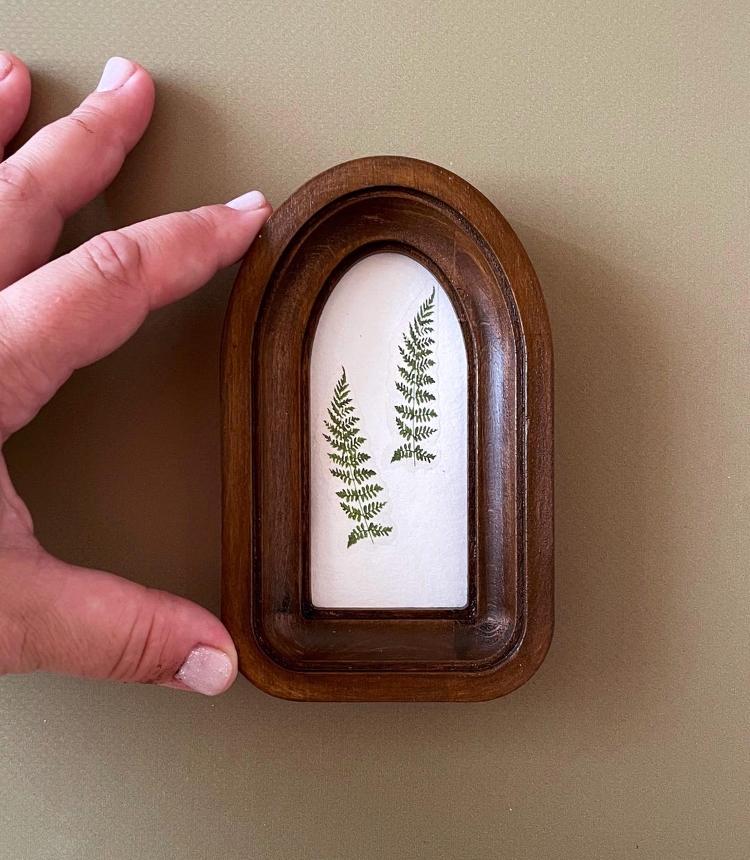 Miniature Wooden Frames 2 X 4 Inch Arched Frame Natural Wood Frame ...