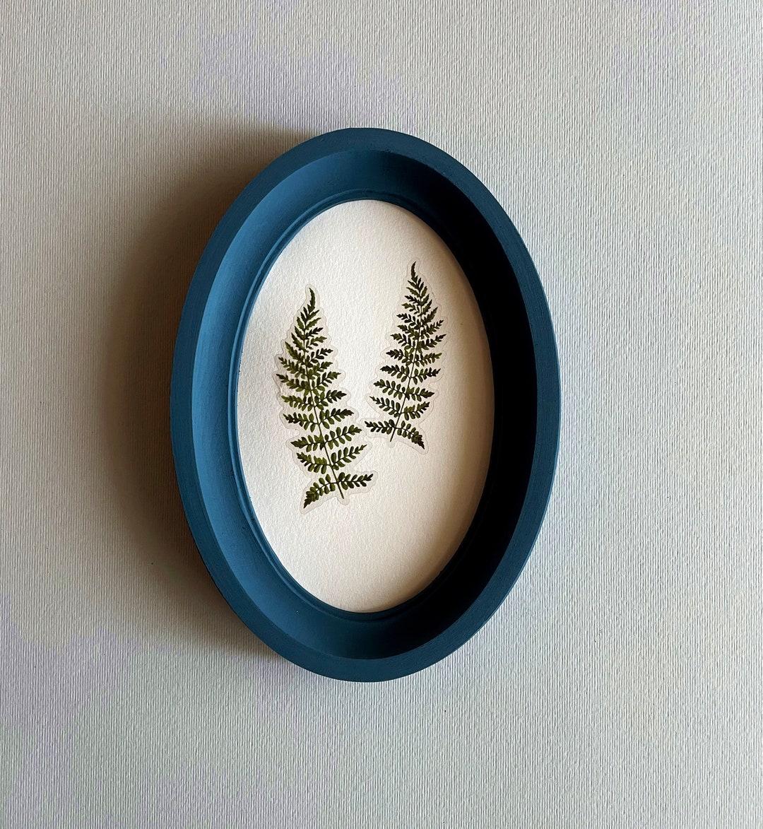 Blue Oval Picture Frame Oval Frame Oval Photo Frame Wooden Oval Frame ...