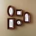 Set Miniature Wooden Frames 2 Inch Round Frame 2x4 Inch Oval Frame 2x4 ...