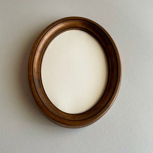 Oval Frame 5 х 7 Inches Dark Brown Wooden Oval Frame Oval Photo Frame ...