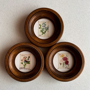 Round Picture Frame Round Wood Frame Small Wall Decor Embroidery Hoop ...