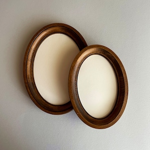 Oval Frame 5 х 7 Inches Dark Brown Wooden Oval Frame Oval Photo Frame ...