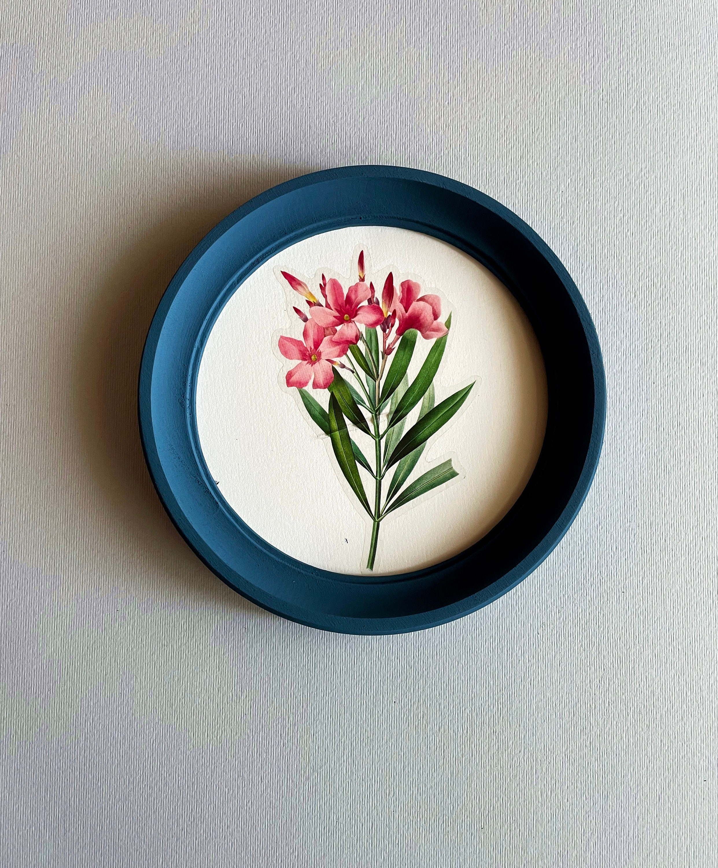 Berlin Blue Round Frame, Round Picture Frame, Embroidery Frame, Circle ...