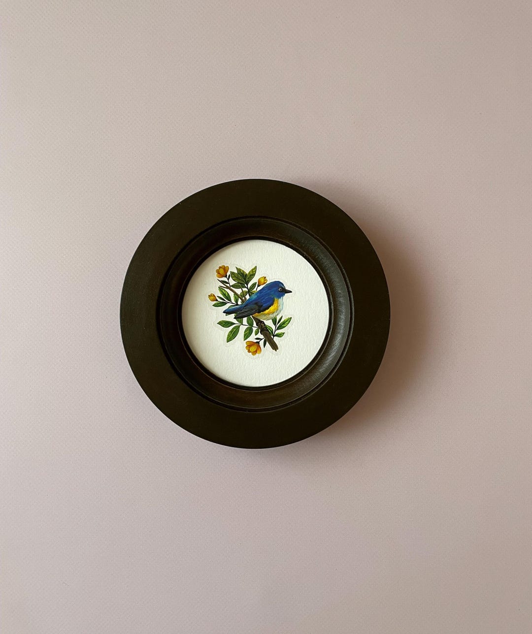 Brown Round Frame,wall Circular Frame,circular Frame,natural Picture ...