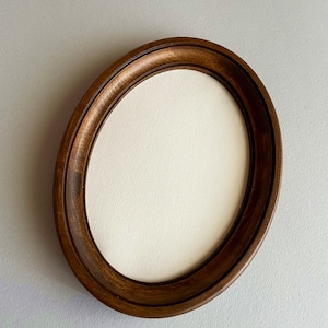 Oval Frame 5 х 7 Inches Dark Brown Wooden Oval Frame Oval Photo Frame ...
