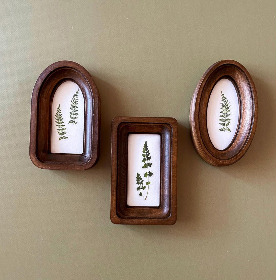 Set of Small Brown Frames,set of Small Frames,set of 3 Frame,natural ...