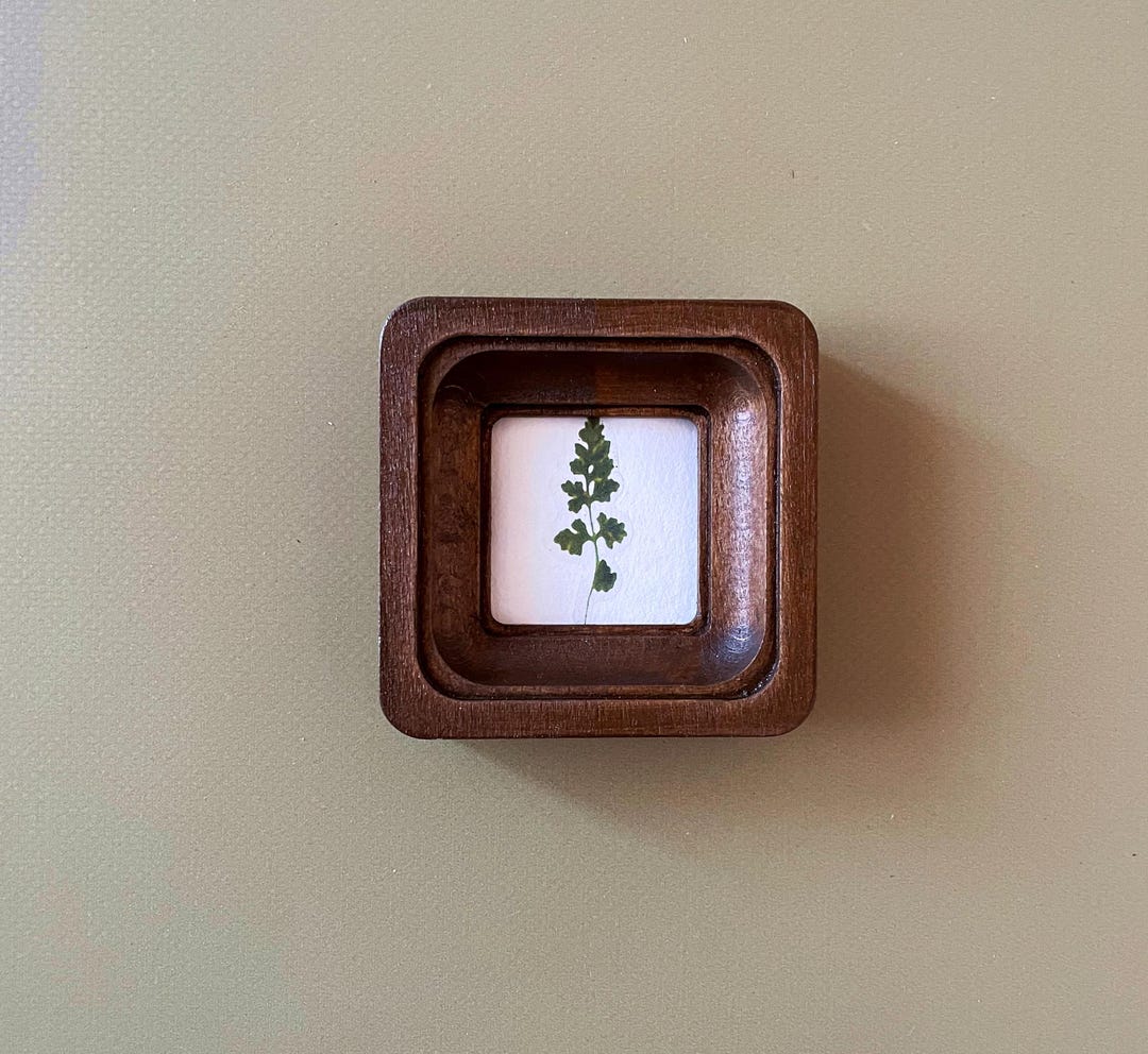 Small Square Frame, Wood Square Frame, Brown Frame, Natural Wood Frame ...