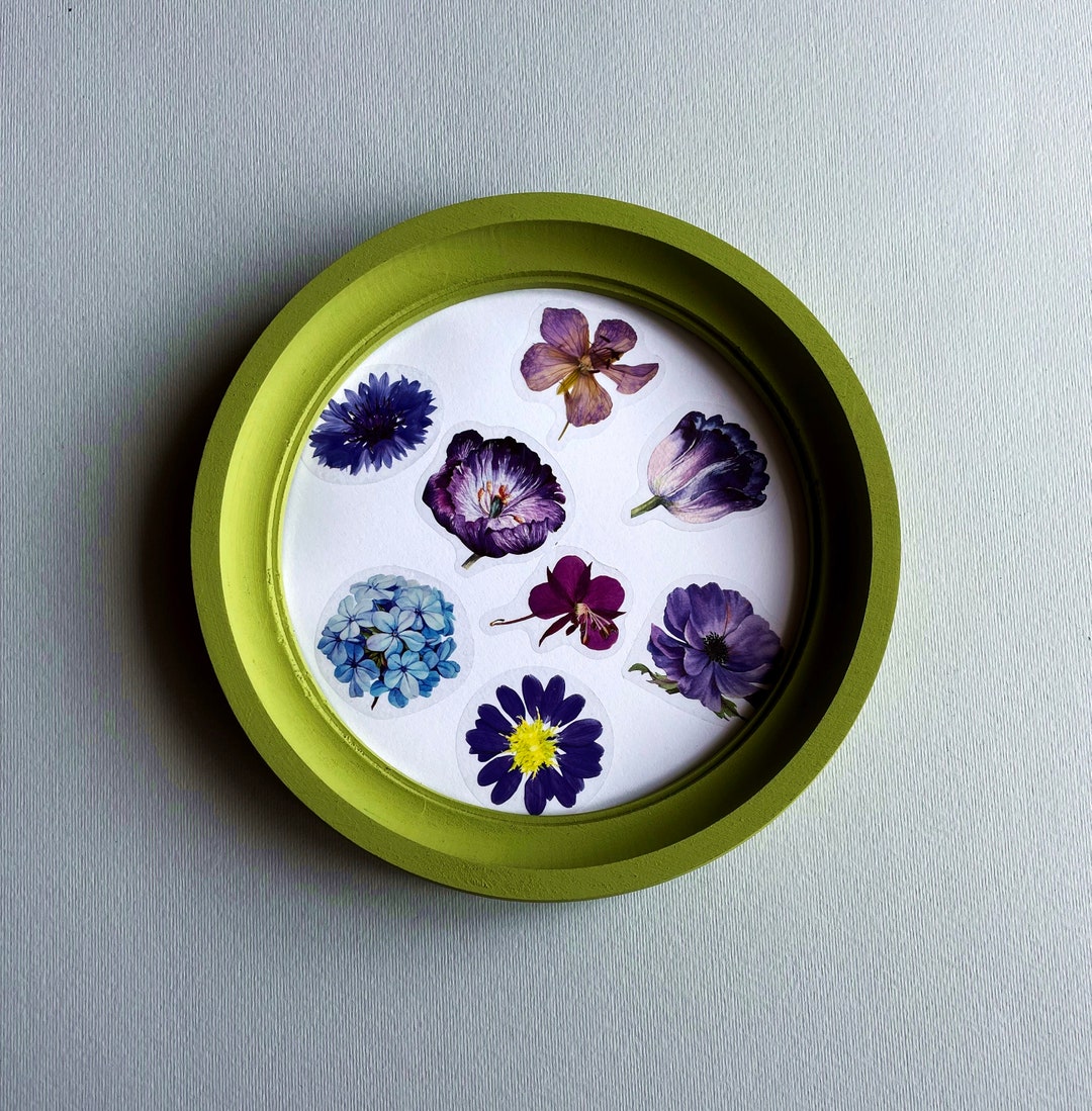 Olive Round Picture Frame, Embroidery Frame, Small Round Frame, Circle ...