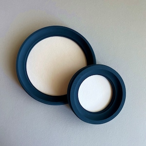 Round Frame Color Berlin Blue Round Photo Frame Picture Frames Photo ...