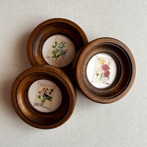Round Picture Frame Round Wood Frame Small Wall Decor Embroidery Hoop ...