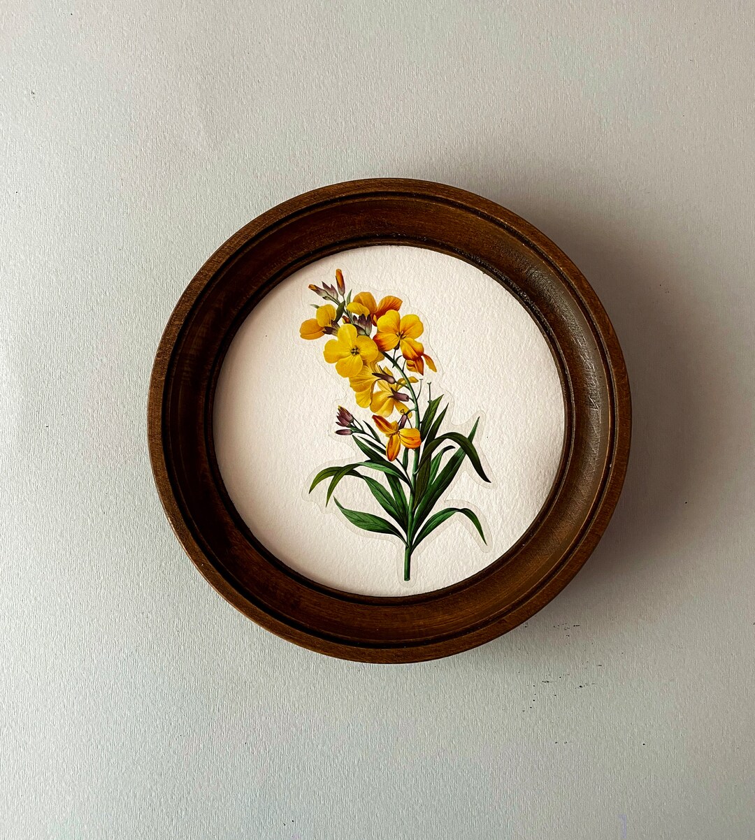 Brown Round Wooden Frame Round Photo Frame Embroidery Frame All Sizes 2 ...