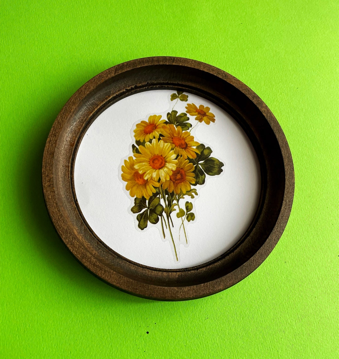 Brown Round Frame, Round Picture Frame, Embroidery Frame, Circle Frame ...